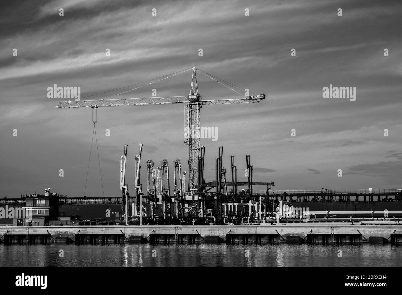 Crude Oil Terminal. Oil terminal is industrial facility for storage of ...