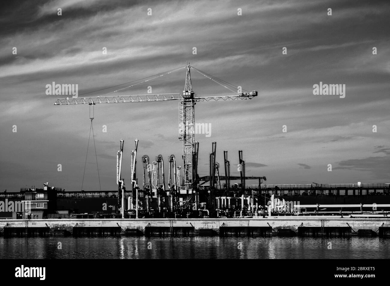 Crude Oil Terminal. Oil terminal is industrial facility for storage of ...