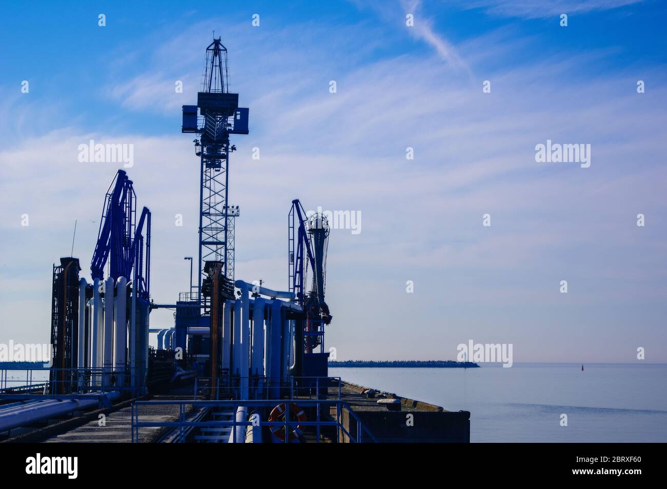 Crude Oil Terminal. Oil terminal is industrial facility for storage of ...
