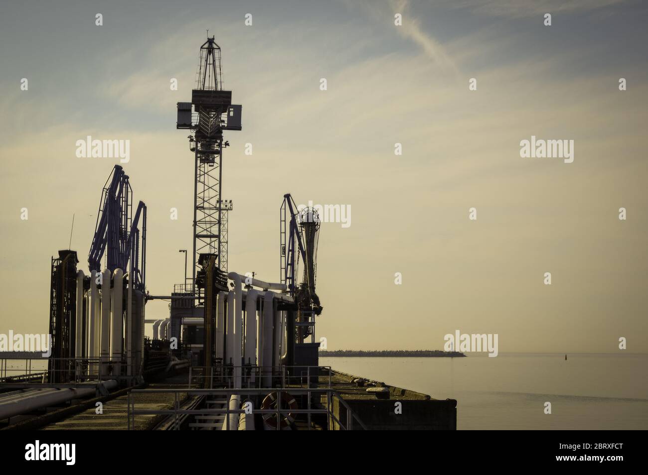 Crude Oil Terminal. Oil terminal is industrial facility for storage of ...