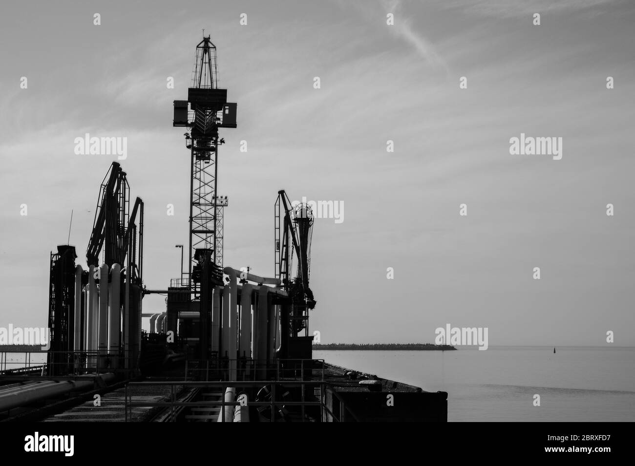 Crude Oil Terminal. Oil terminal is industrial facility for storage of ...