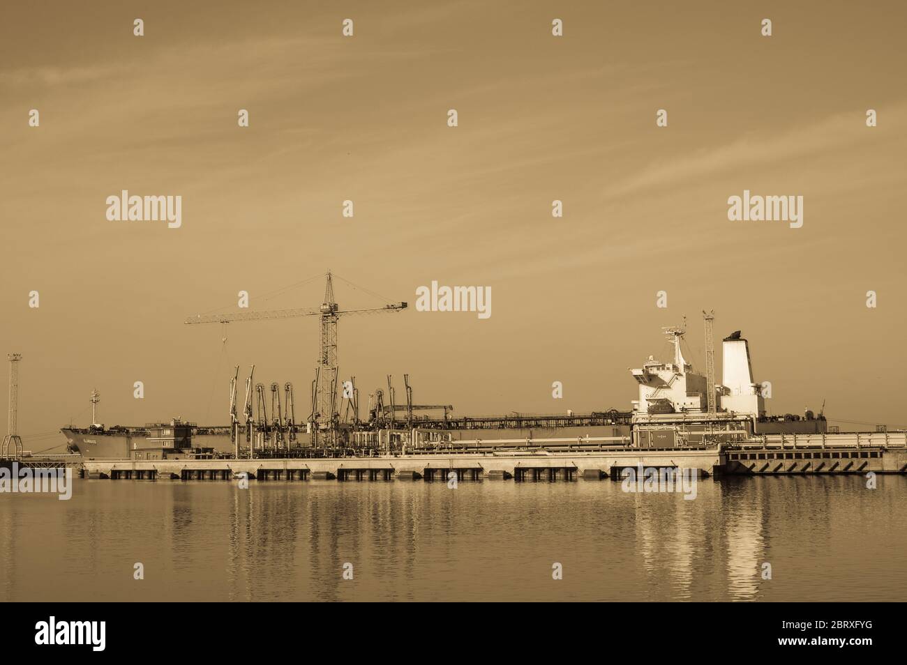 Crude Oil Terminal. Oil terminal is industrial facility for storage of ...