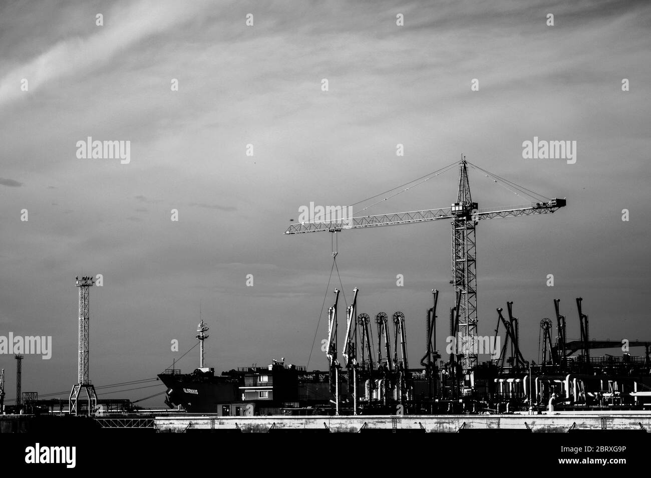 Crude Oil Terminal. Oil terminal is industrial facility for storage of ...