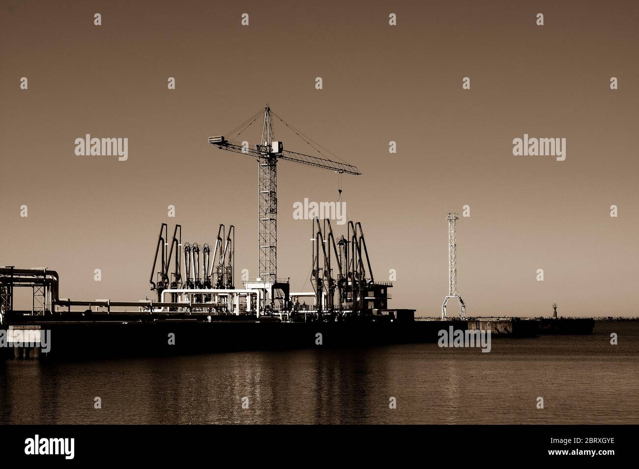 Crude Oil Terminal. Oil terminal is industrial facility for storage of ...