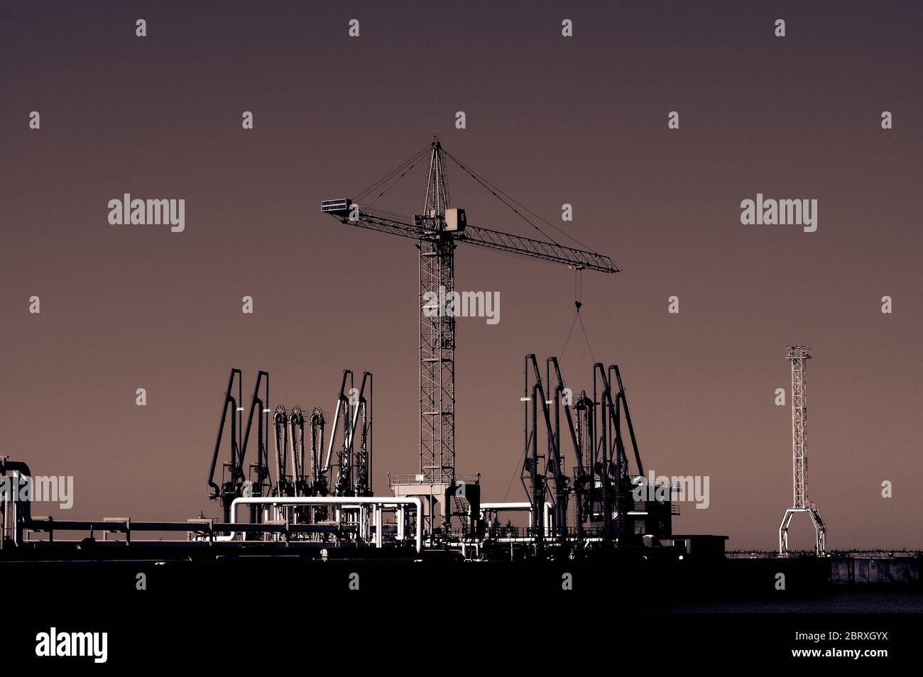 Crude Oil Terminal. Oil terminal is industrial facility for storage of ...