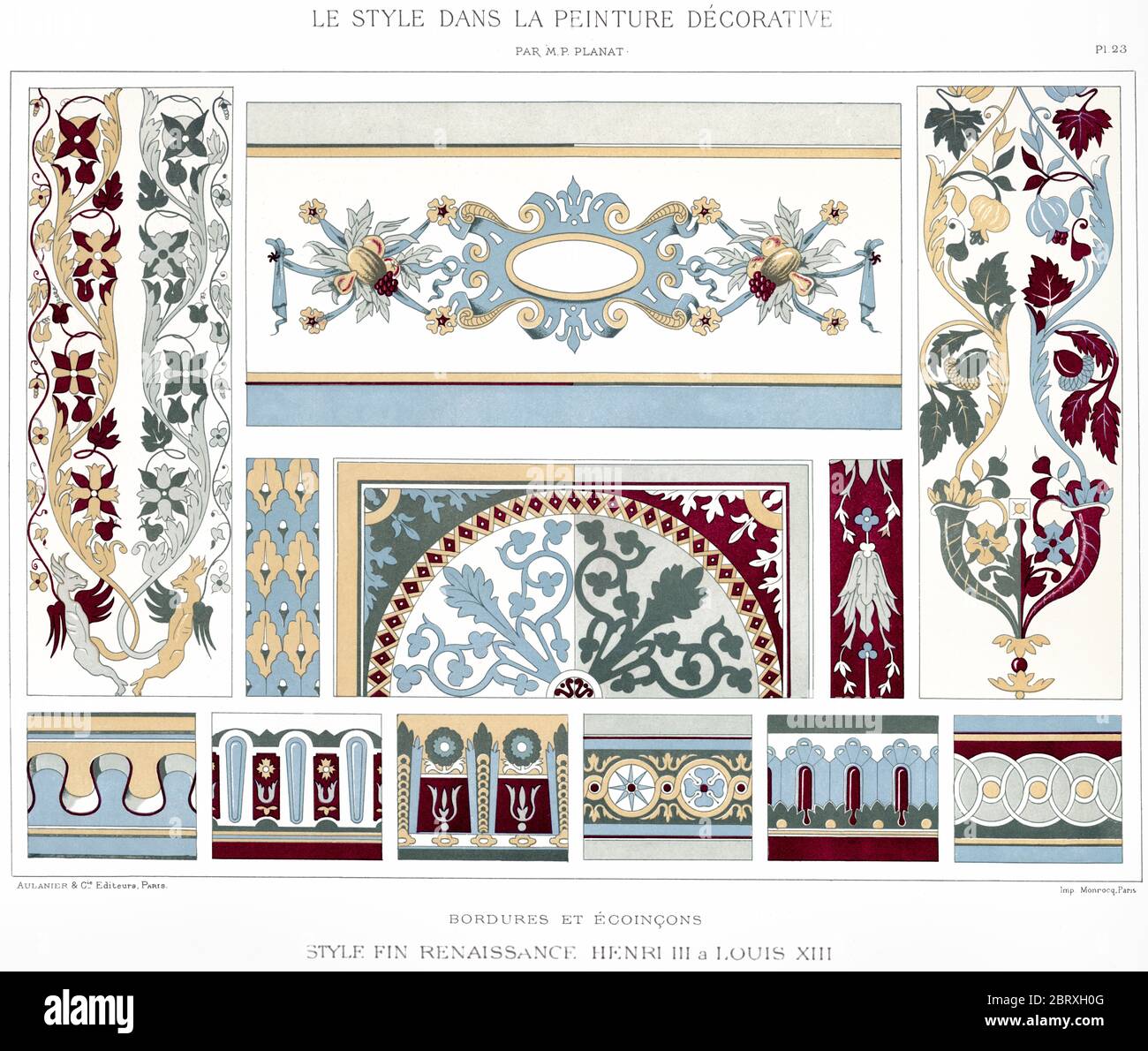 Late Renaissance Style: Borders and spandrels, from Style in Decorative ...