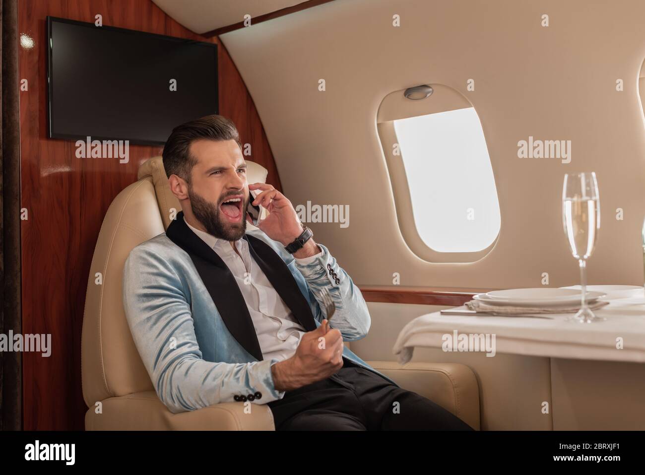 Airplane angry hi-res stock photography and images - Alamy
