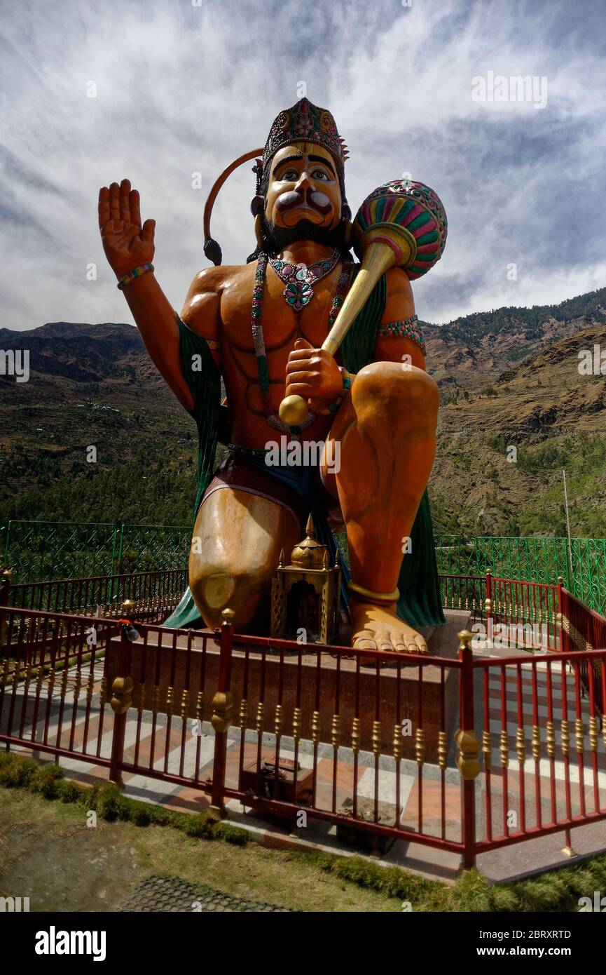 A gigantic statue of Hindu god Hanuman Stock Photo - Alamy