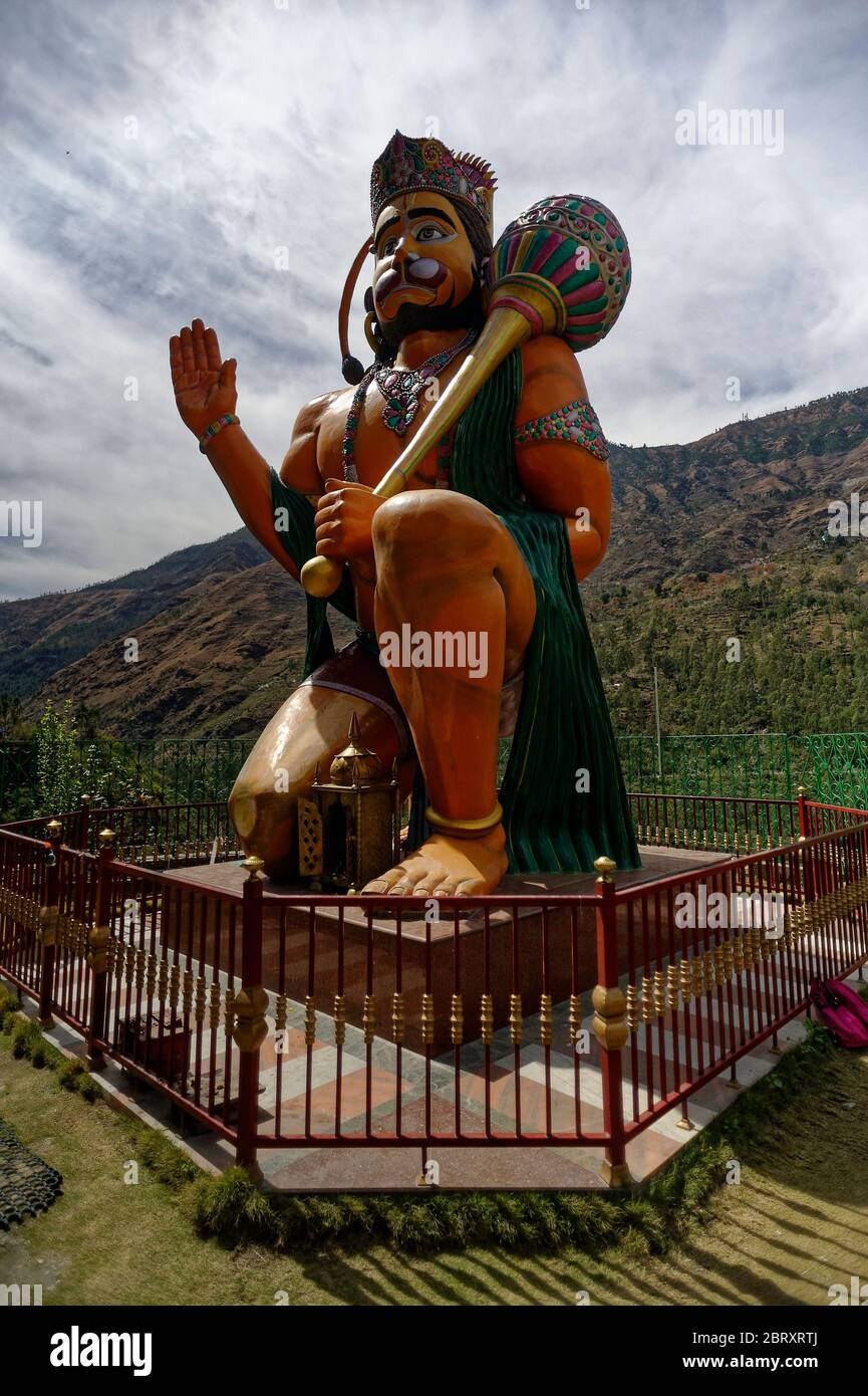 A gigantic statue of Hindu god Hanuman Stock Photo - Alamy