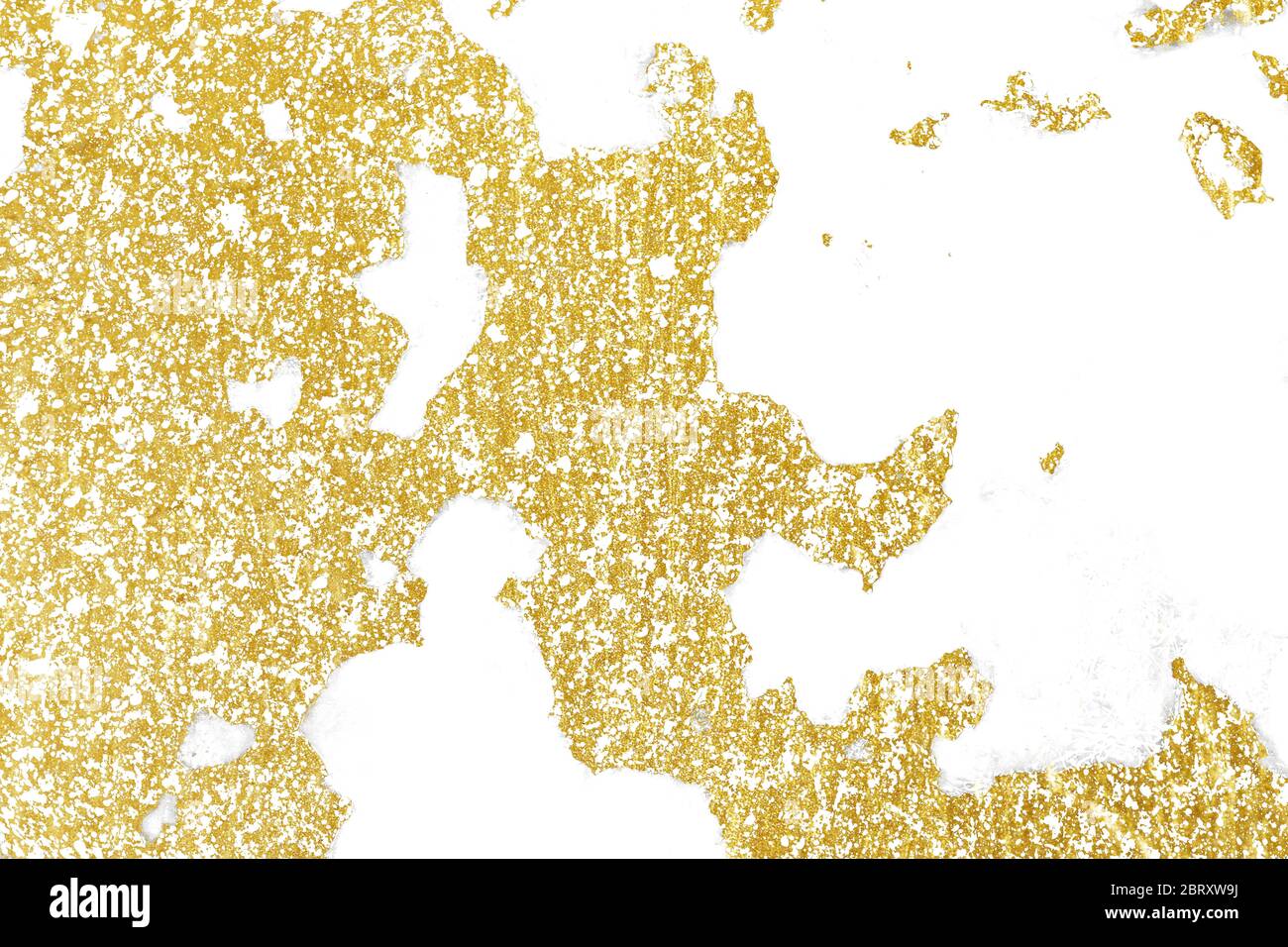 Gold splashes Texture. Brush stroke design element. Grunge golden ...