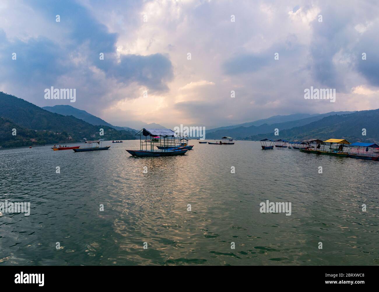 Phewa Lake in Pokhara, Nepal Stock Photo - Alamy