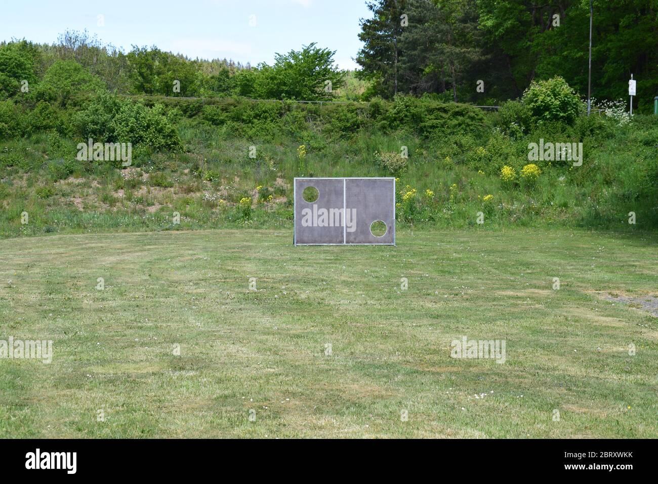 soccer goal wall Stock Photo - Alamy