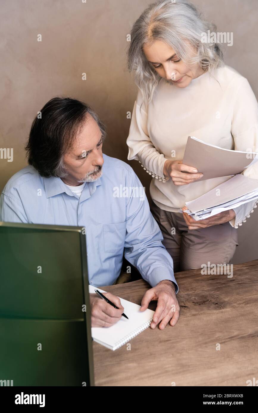 Wife writing from home hi-res stock photography and images - Alamy