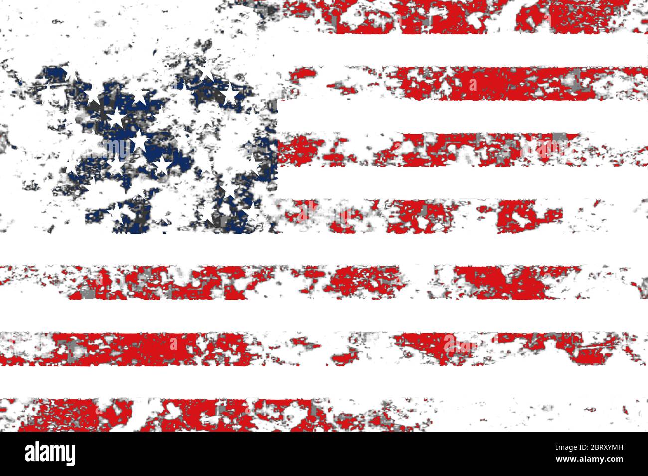 Grunge of American flag background Stock Photo - Alamy