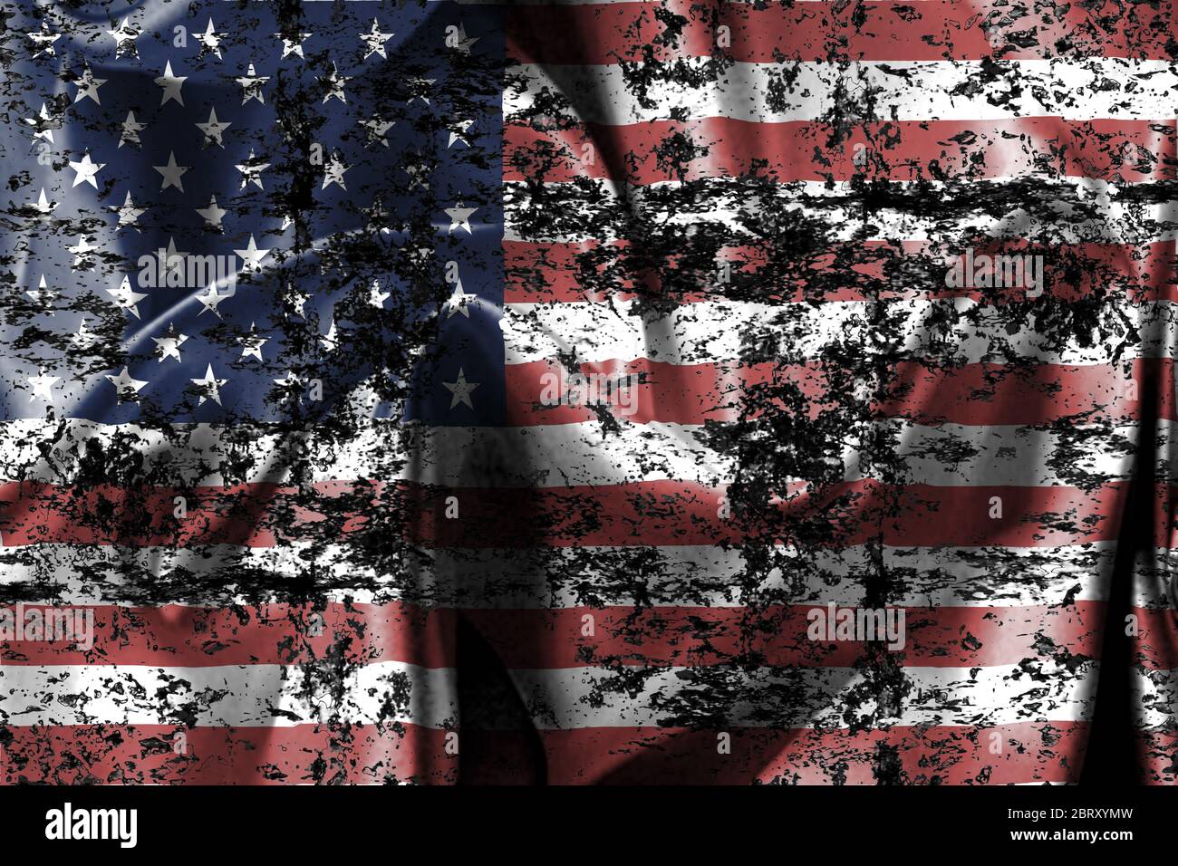 Grunge of American flag background Stock Photo - Alamy