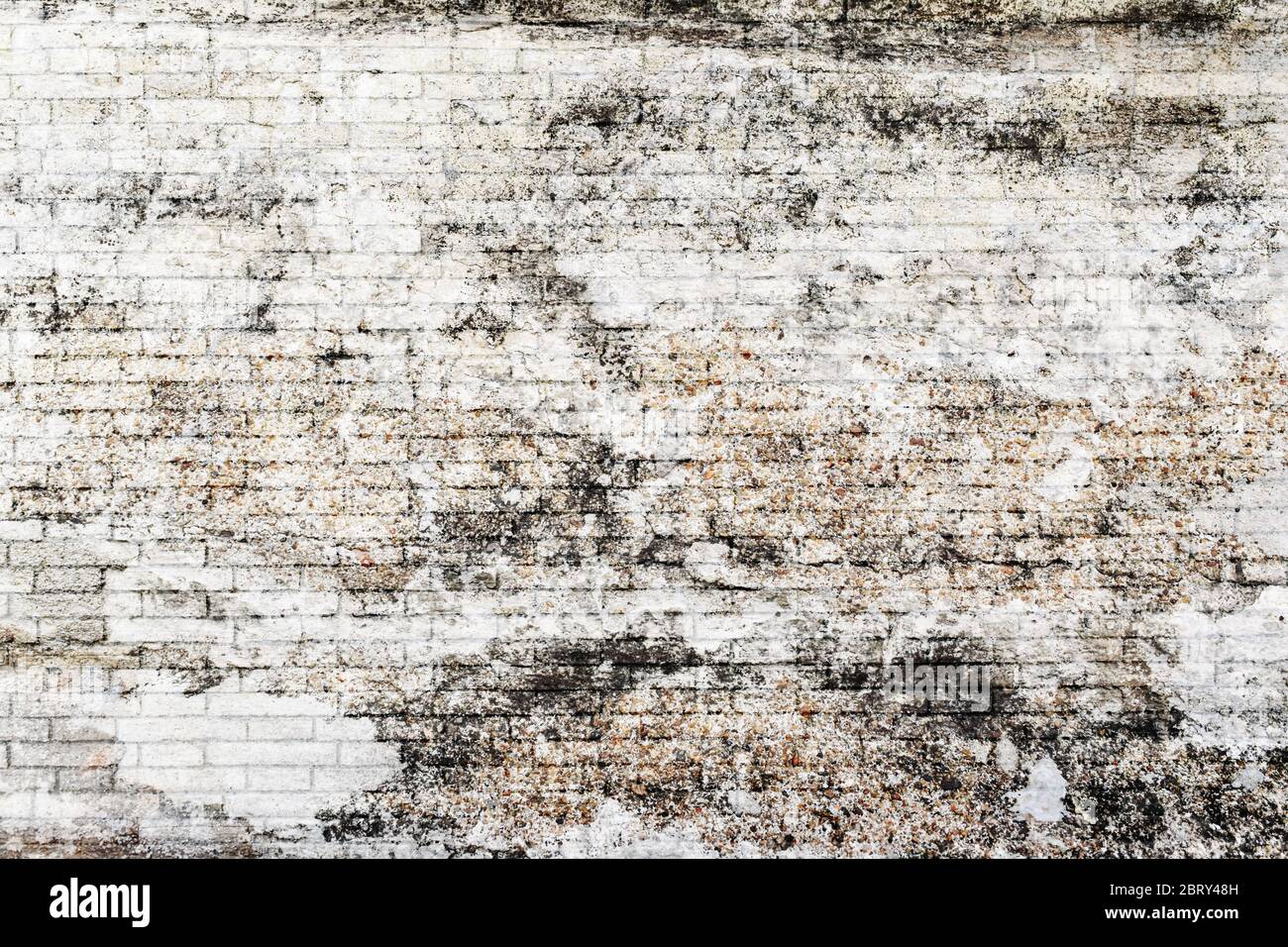 Old brick wall with white texture background Stock Photo - Alamy