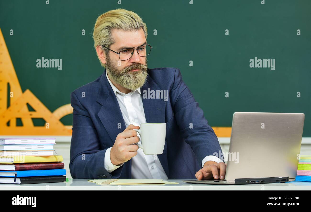 Watch video for step by step tutorial. Handsome man use modern ...