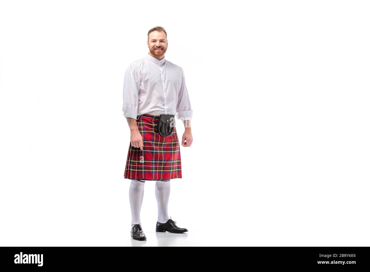 Red tartan kilt hi-res stock photography and images - Alamy