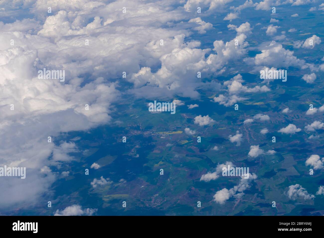 Earth surface landscape viewed from the airplane Stock Photo - Alamy