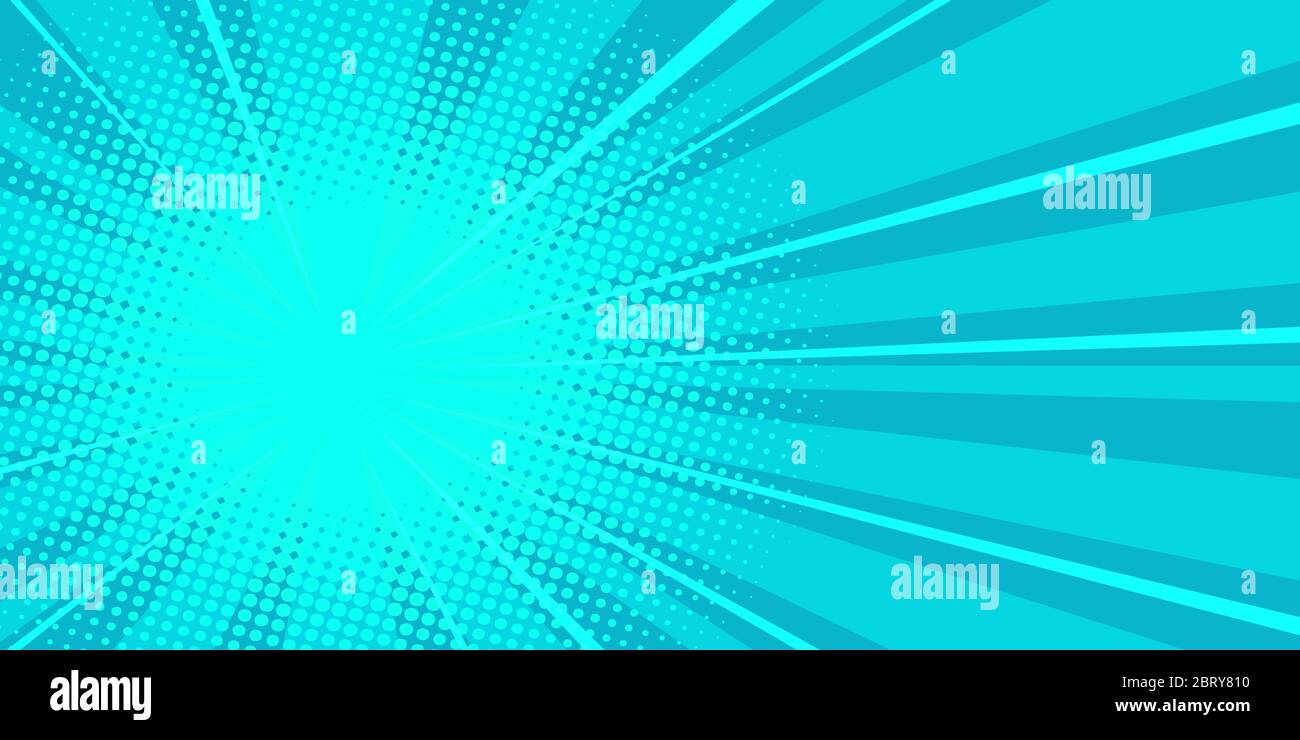 pop art blue background. Pop art retro vector illustration kitsch ...