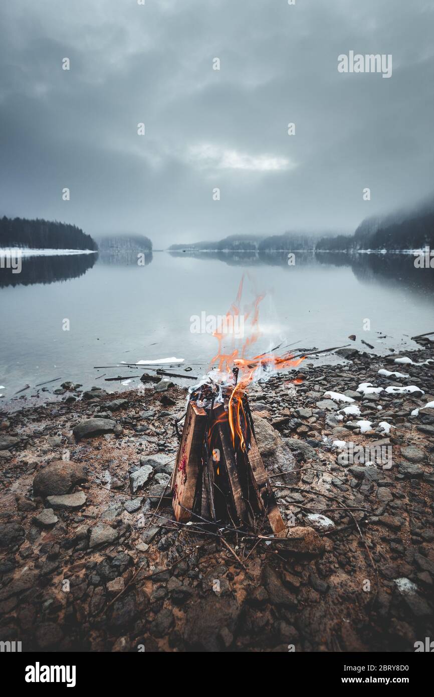 Beside camp fire hi-res stock photography and images - Alamy