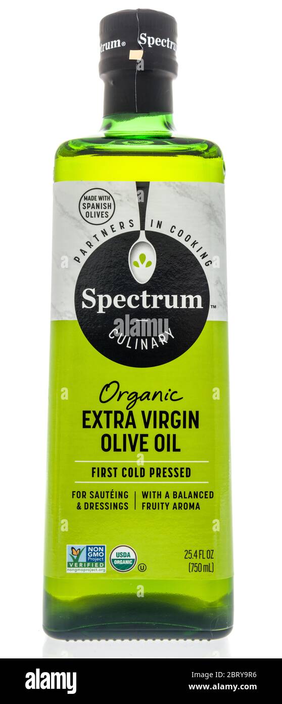 Winneconne, WI - 15 May 2020: A bottle of Spectrum culinary organic ...