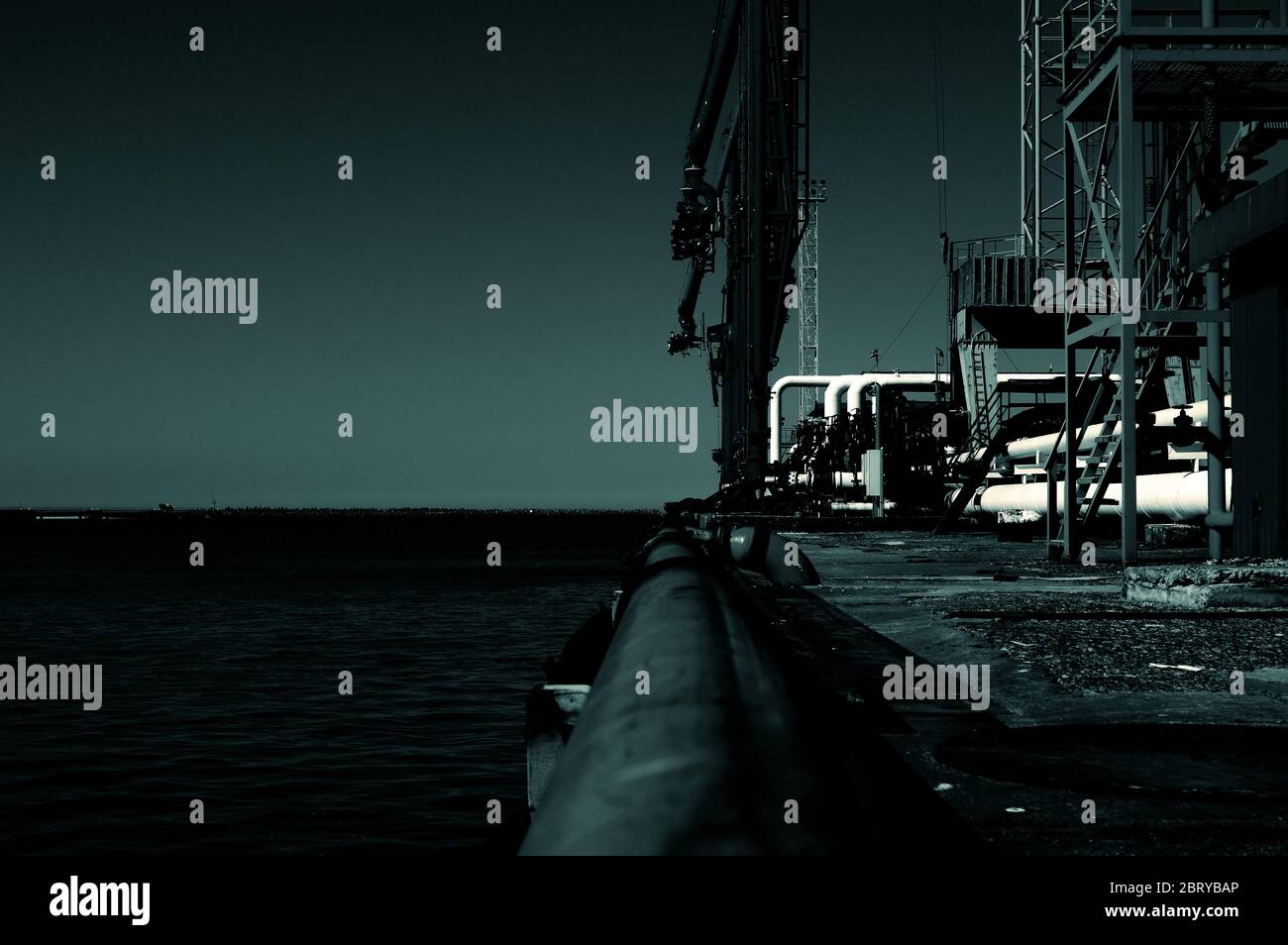 Crude Oil Terminal. Oil terminal is industrial facility for storage of ...