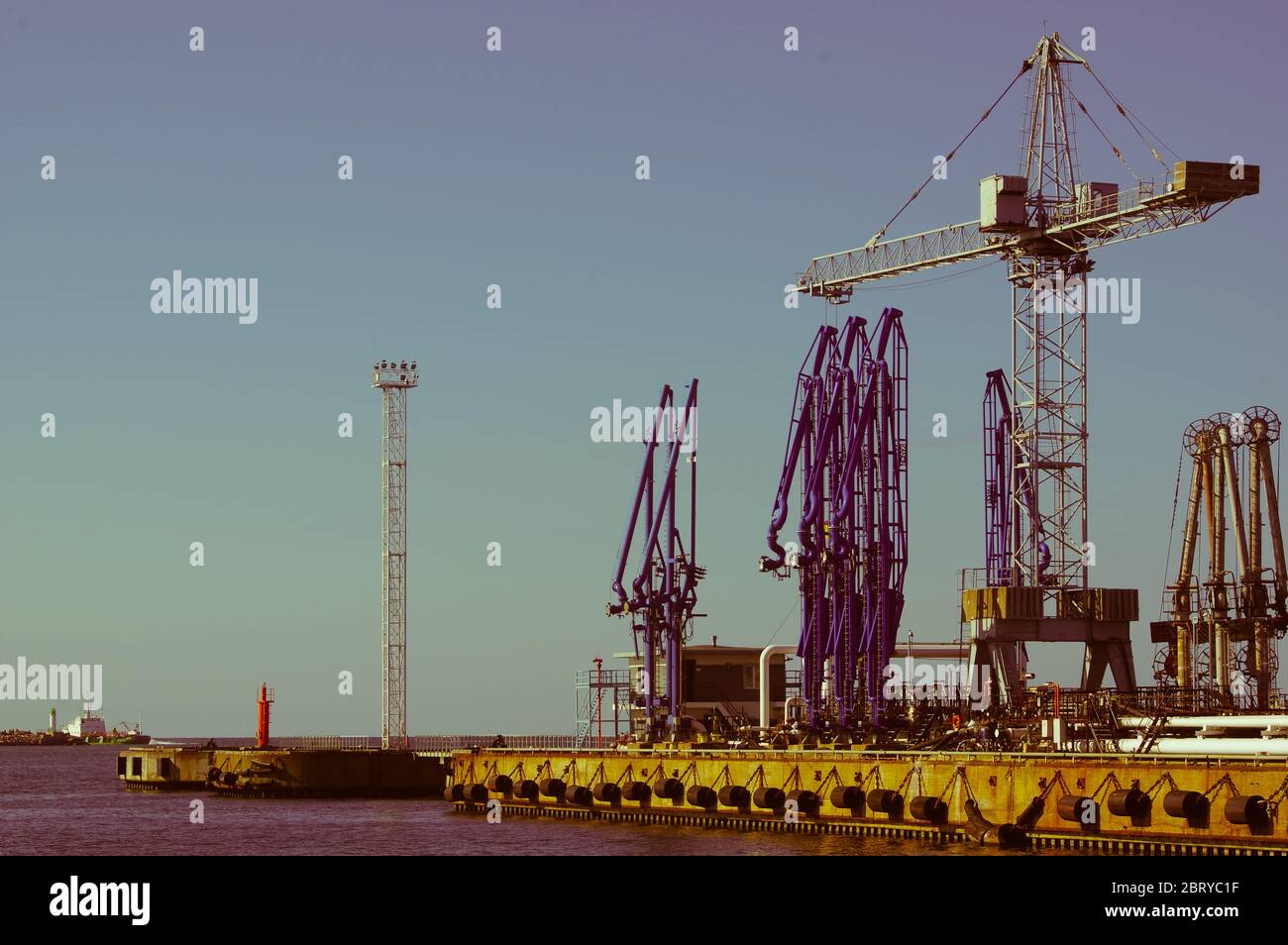 Crude Oil Terminal. Oil terminal is industrial facility for storage of ...