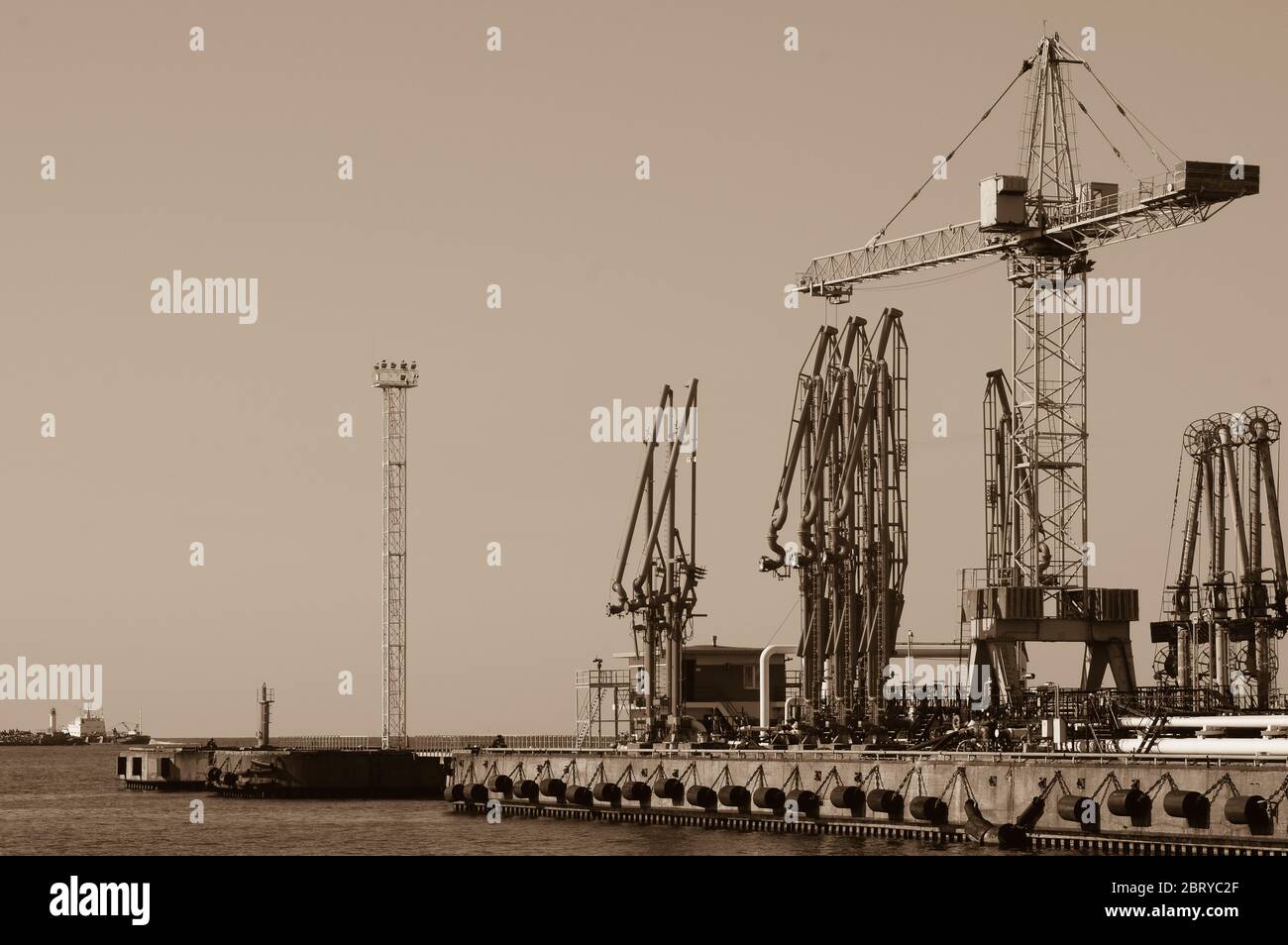 Crude Oil Terminal. Oil terminal is industrial facility for storage of ...