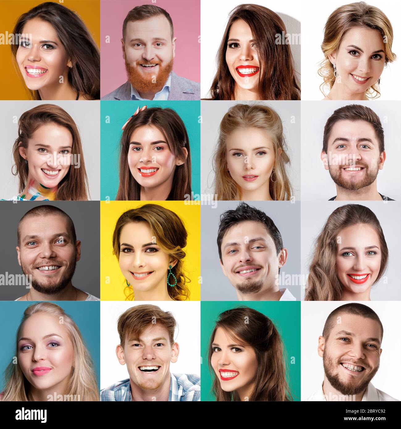 Smiling Faces Of People