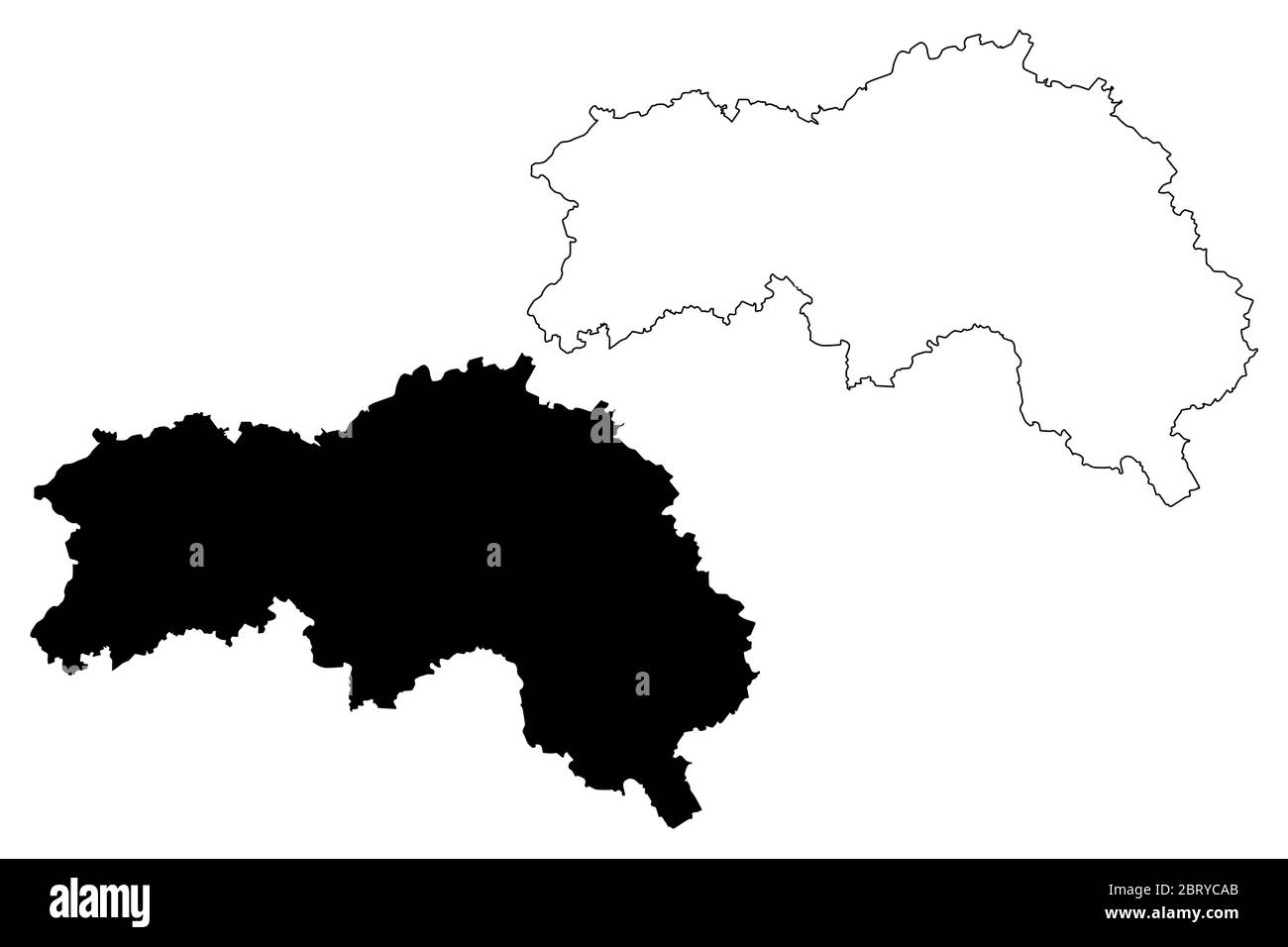 Normandie map Stock Vector Images - Alamy