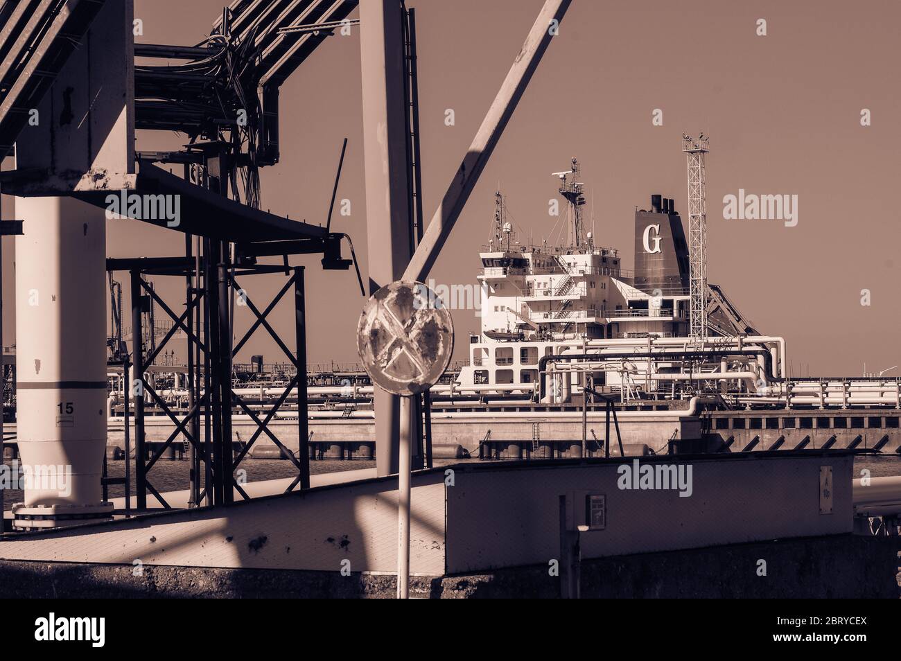 Crude Oil Terminal. Oil terminal is industrial facility for storage of ...