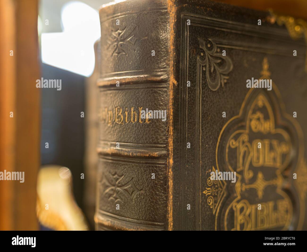 Holy Bible, Christian Big Tome: Religious Theme Stock Photo - Alamy