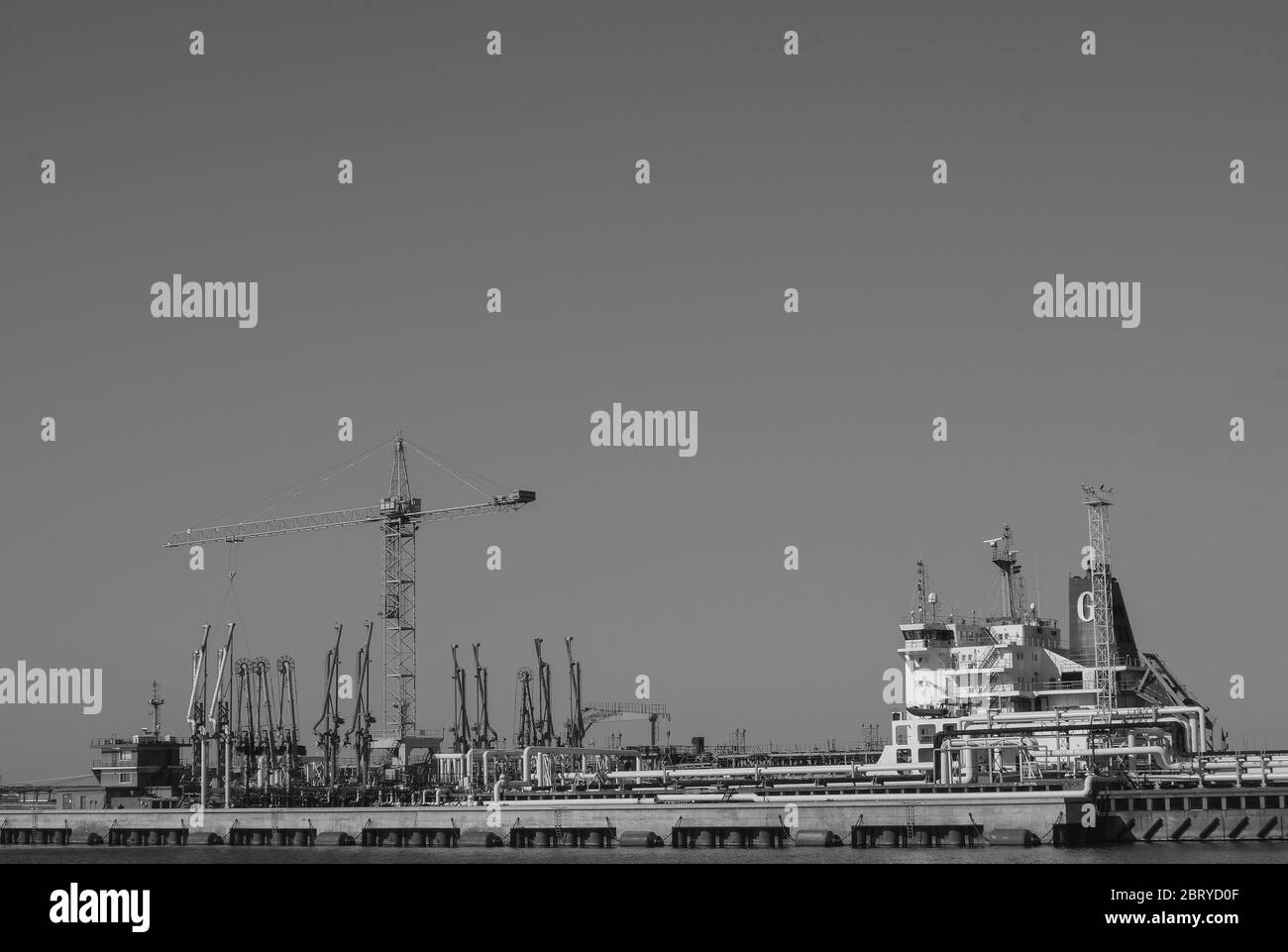 Crude Oil Terminal. Oil terminal is industrial facility for storage of ...