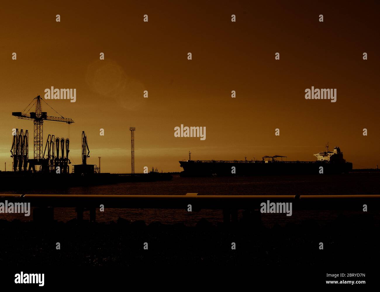 Crude Oil Terminal. Oil terminal is industrial facility for storage of ...