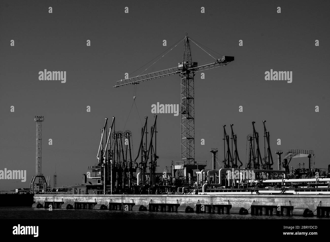 Crude Oil Terminal. Oil terminal is industrial facility for storage of ...