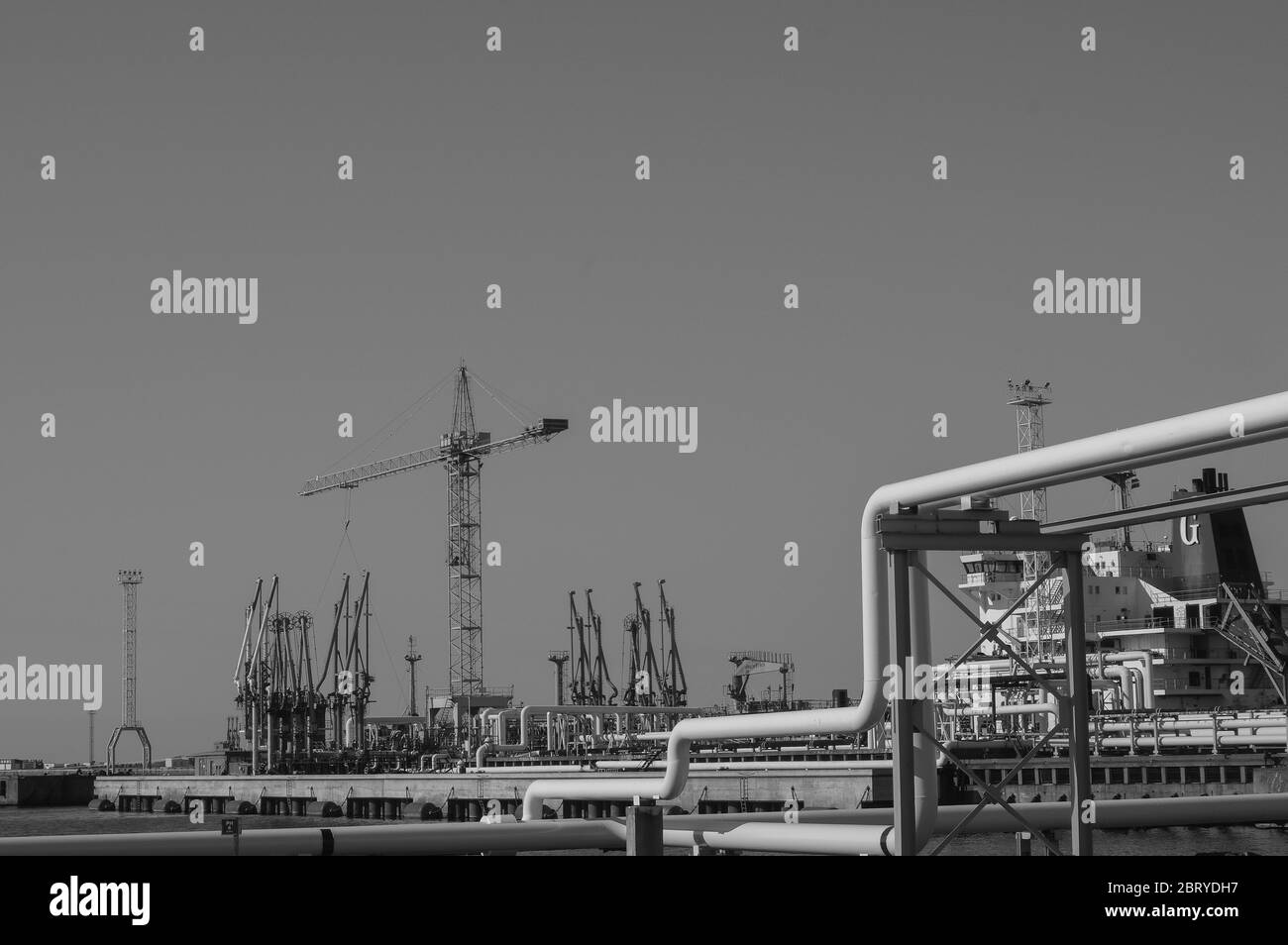 Crude Oil Terminal. Oil terminal is industrial facility for storage of ...