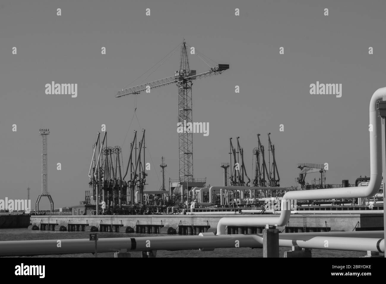 Crude Oil Terminal. Oil terminal is industrial facility for storage of ...