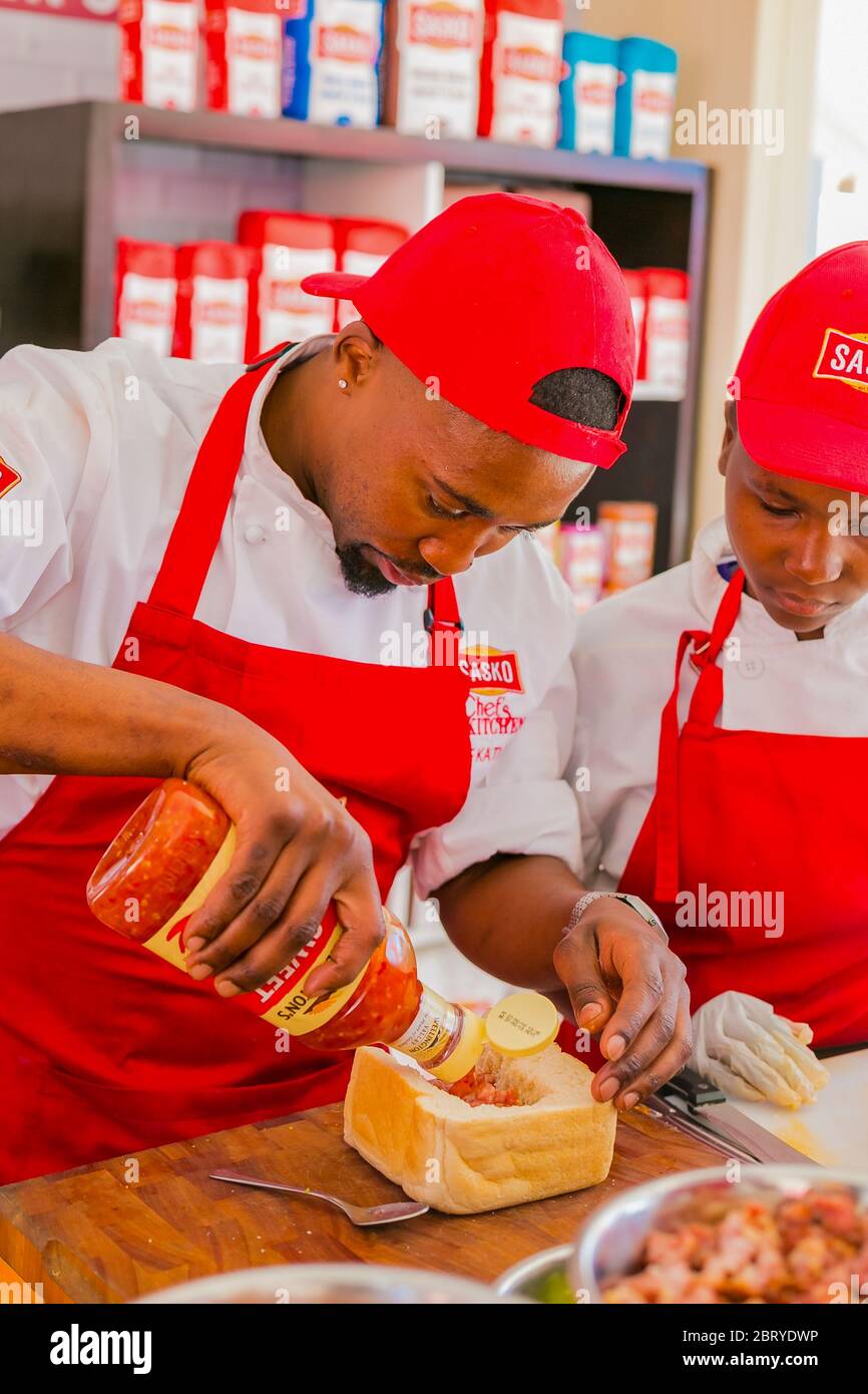 Soweto, South Africa - September 8, 2018: Professional Chefs cooking ...