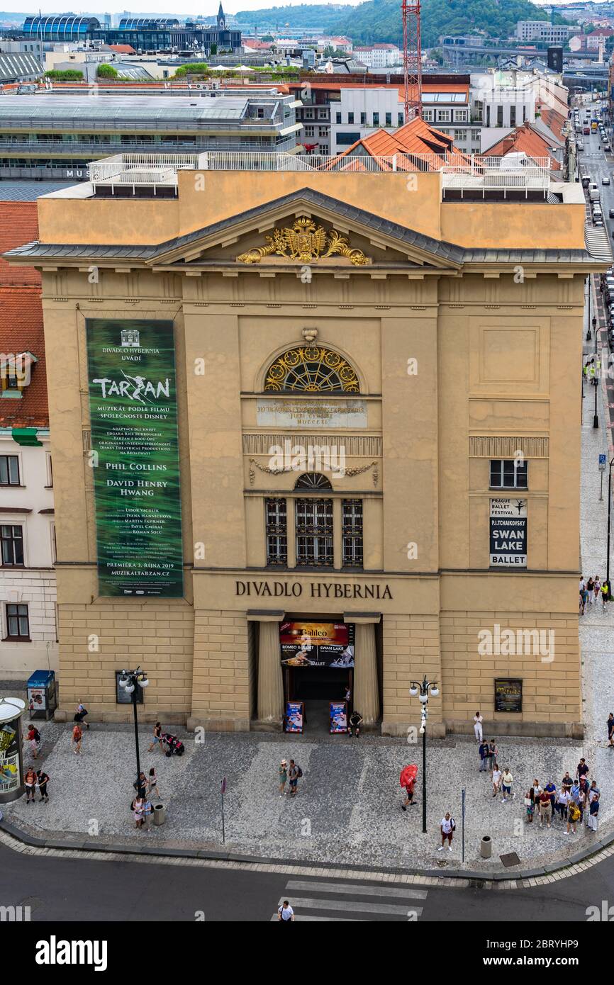Hybernia Theater of Prague in Czech Republic Stock Photo - Alamy