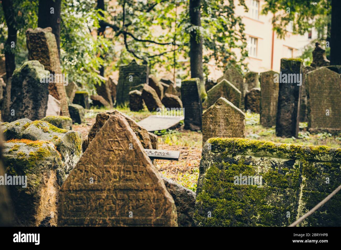 Old Jewish Cemetery Prague in Czech Republic Stock Photo - Alamy
