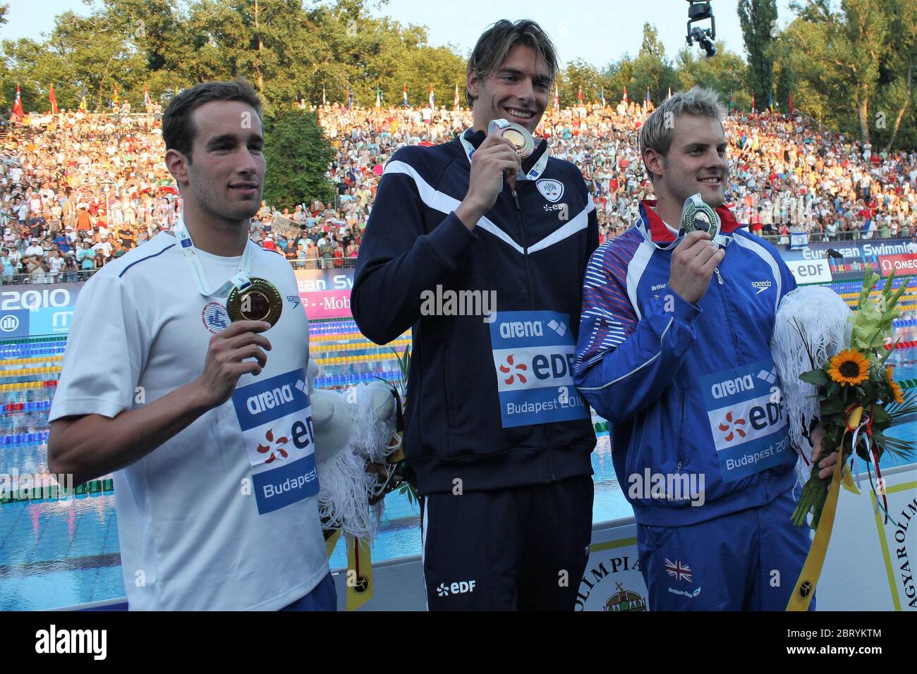 Guy Marcus Barnea of Grece , Liam Tancock of Great Britain and Camille ...