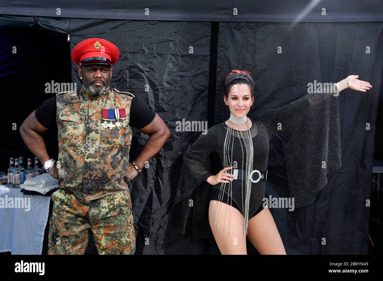 Michelle Stanley and Bruce Lacy of Captain Jack at the 90s drive-in ...
