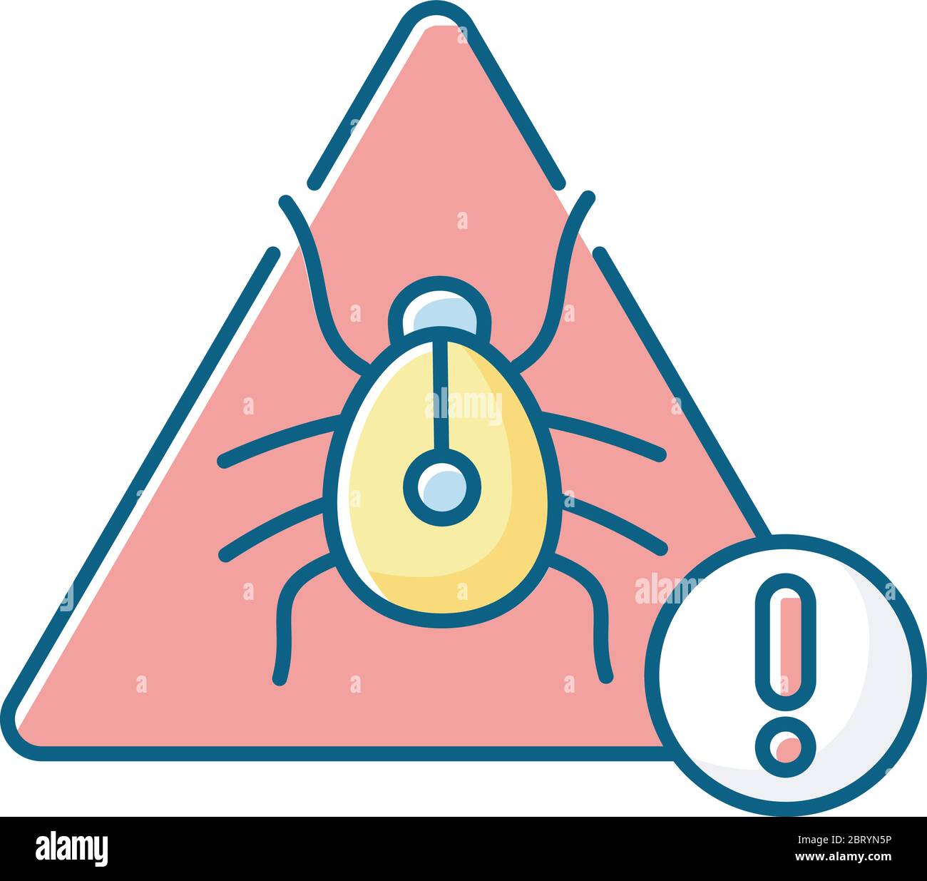 Virus detected symbol computer protection Cut Out Stock Images ...