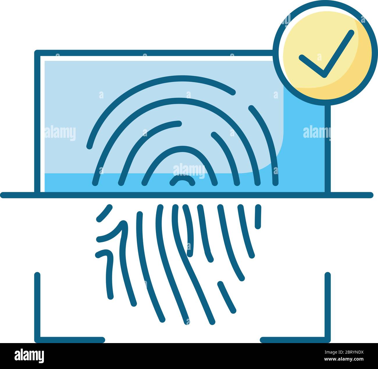 Scan authentification Stock Vector Images - Alamy