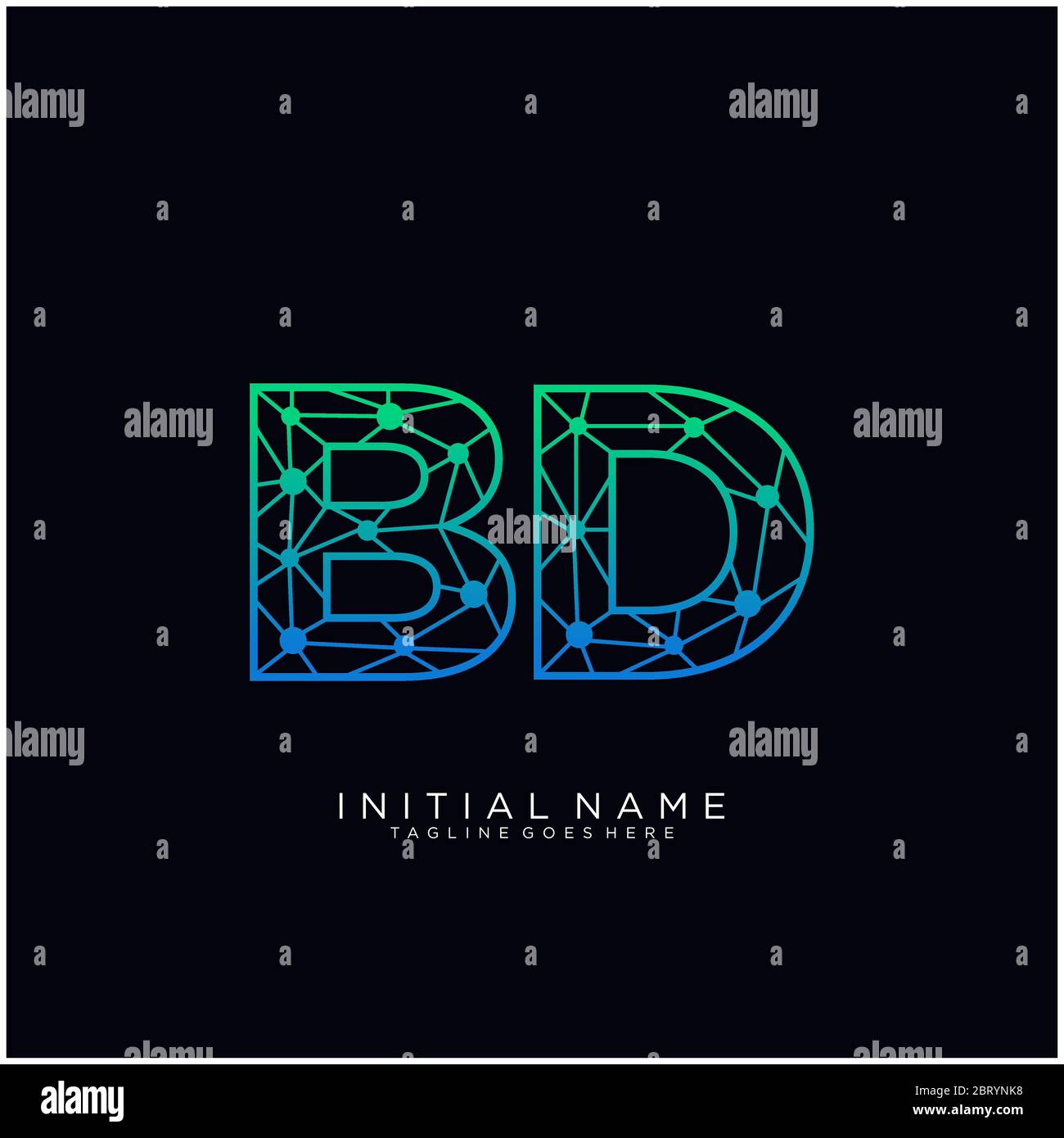 Initial letter bd hi-res stock photography and images - Alamy
