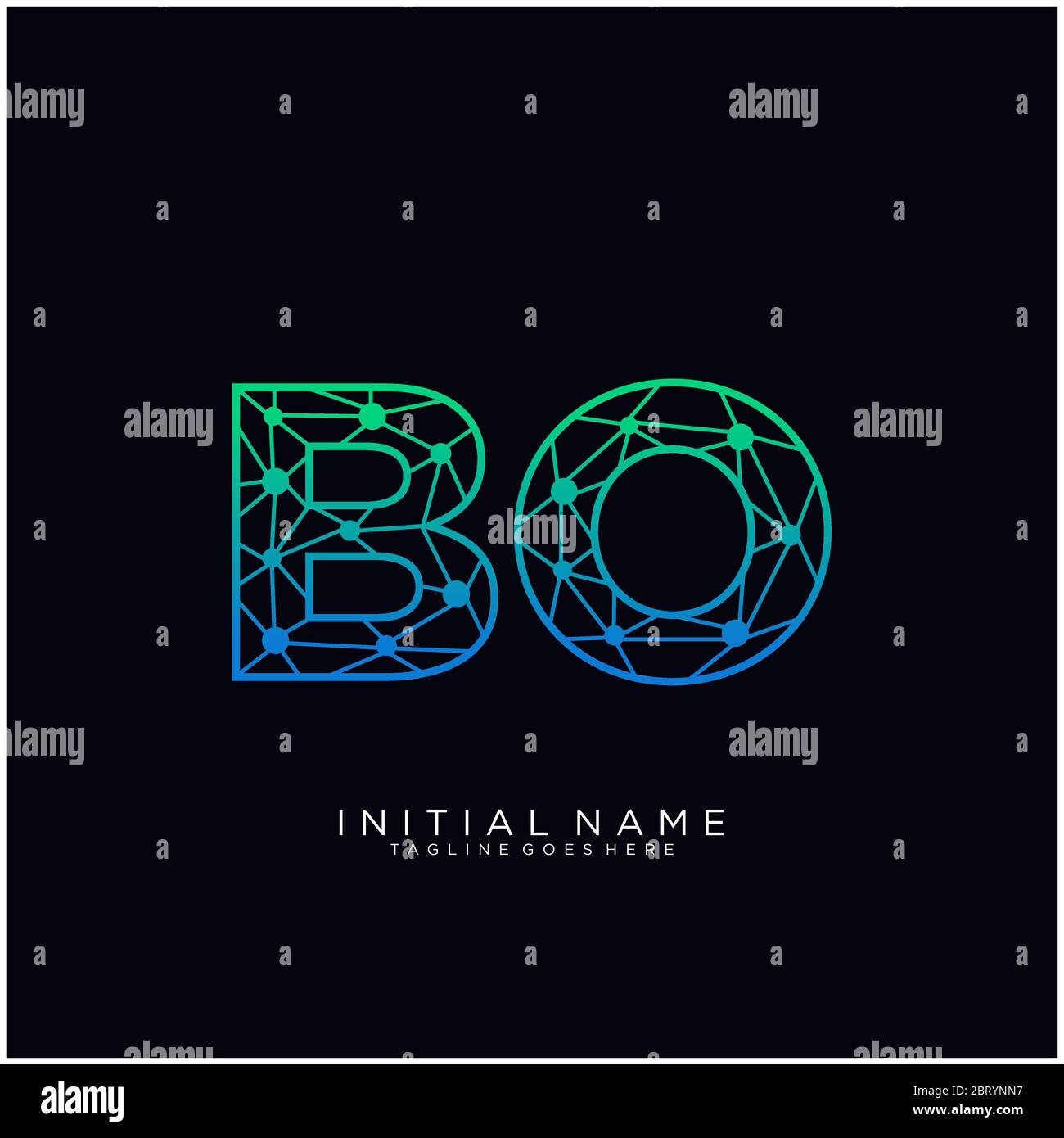 Letter bo vector vectors hi-res stock photography and images - Alamy