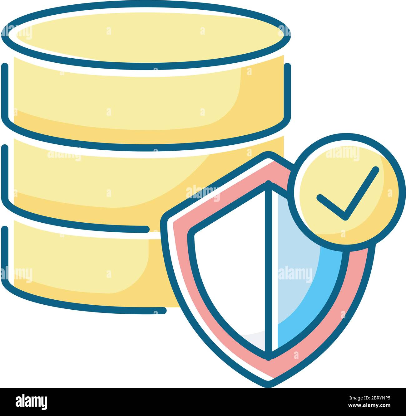 Datacenter security RGB color icon Stock Vector Image & Art - Alamy