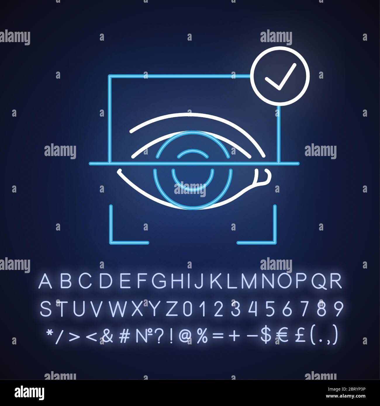 Eye scanner Stock Vector Images - Alamy