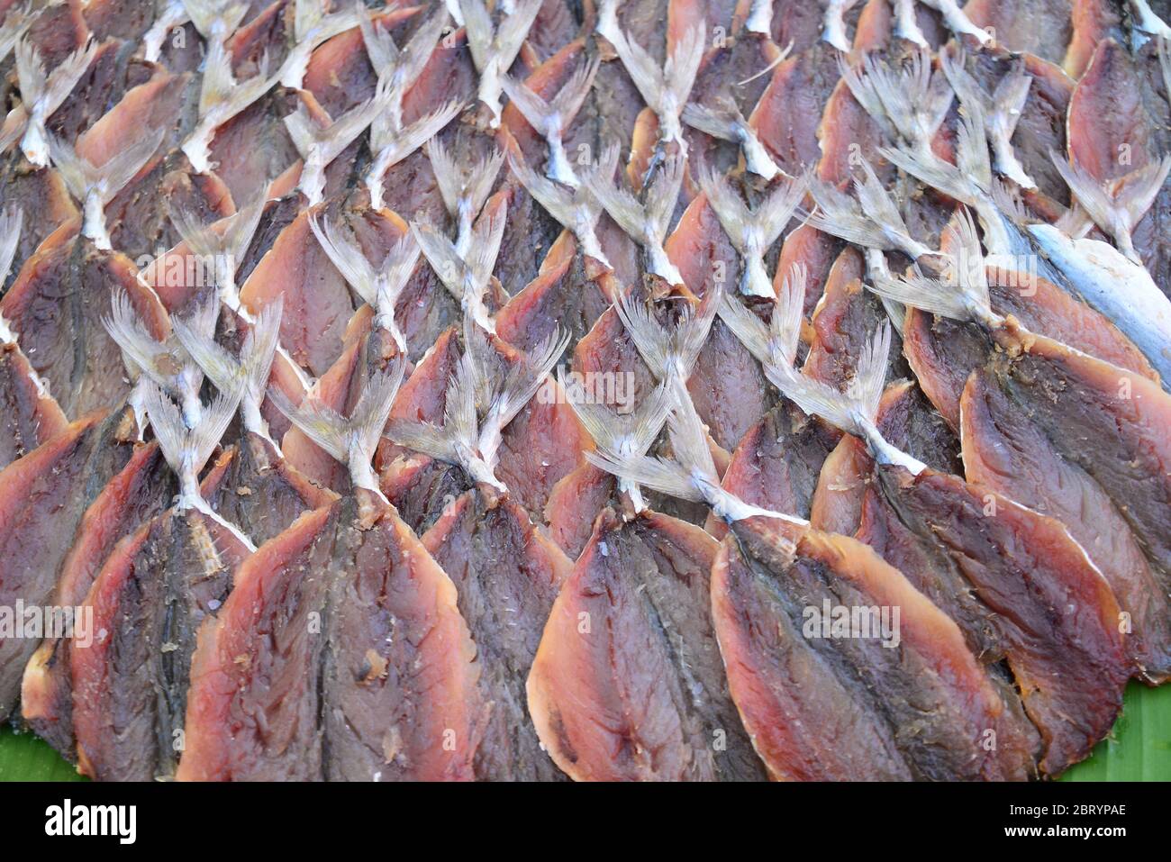 Salted sun-dried mackerel Stock Photo - Alamy